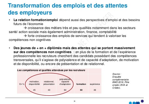 Manque d'expérience, formation inadaptée, informations insuffisantes ...